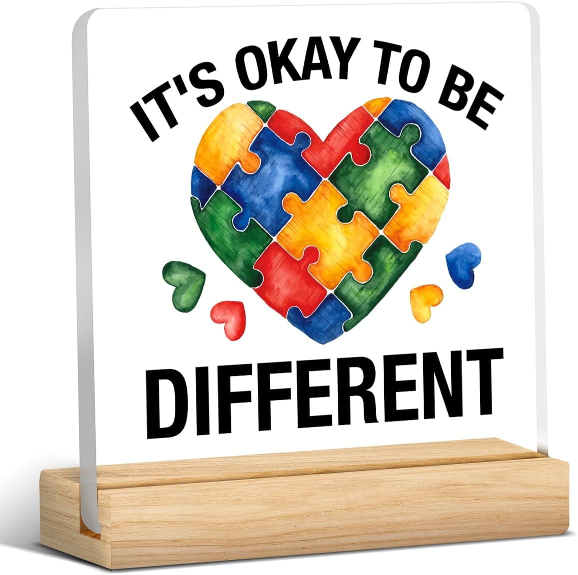 Autism Awareness Gifts - Autism Awareness Desk Decor It'S Okay To Be ...