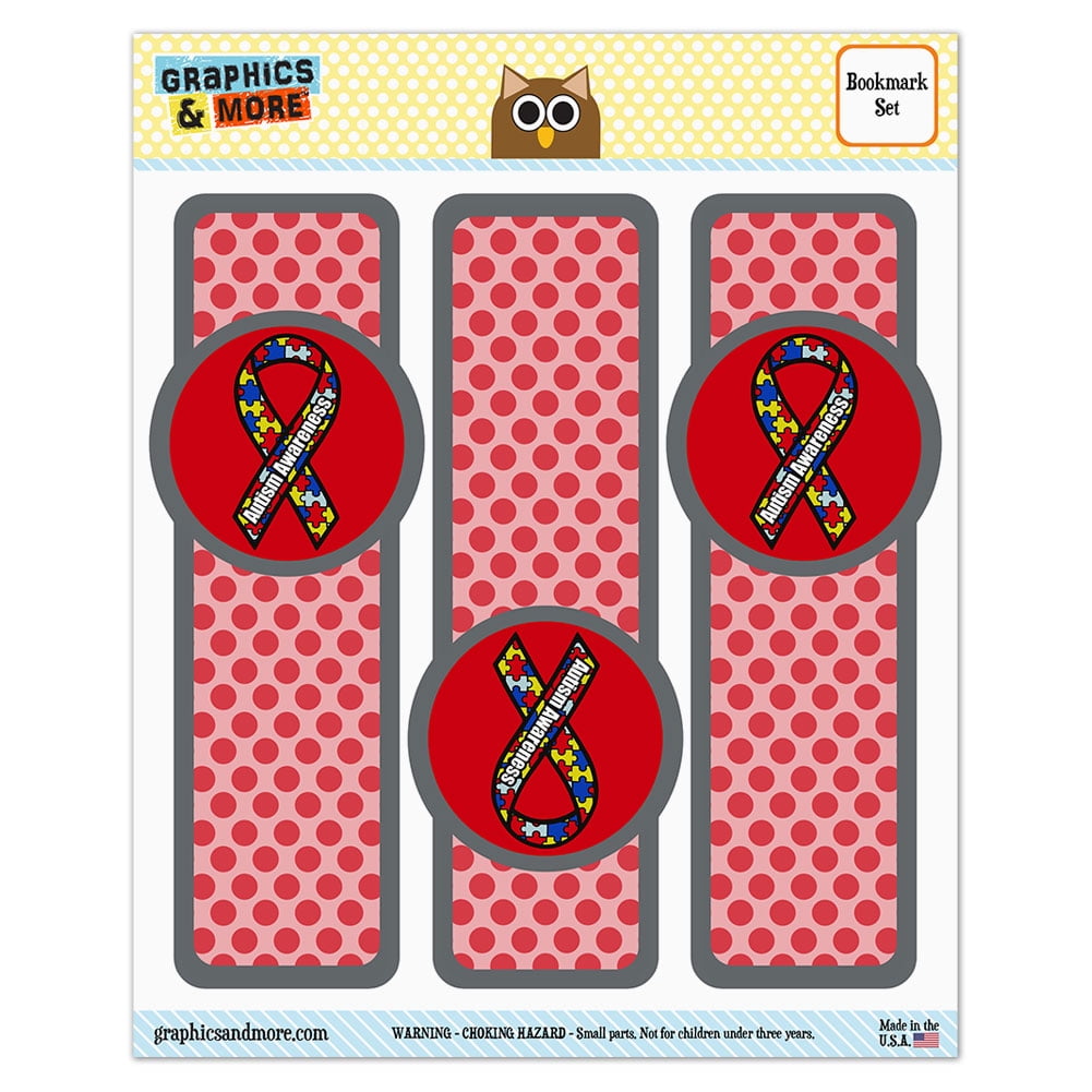 Autism Awareness Glossy Laminated Bookmarks - Set of 3 - Walmart.com