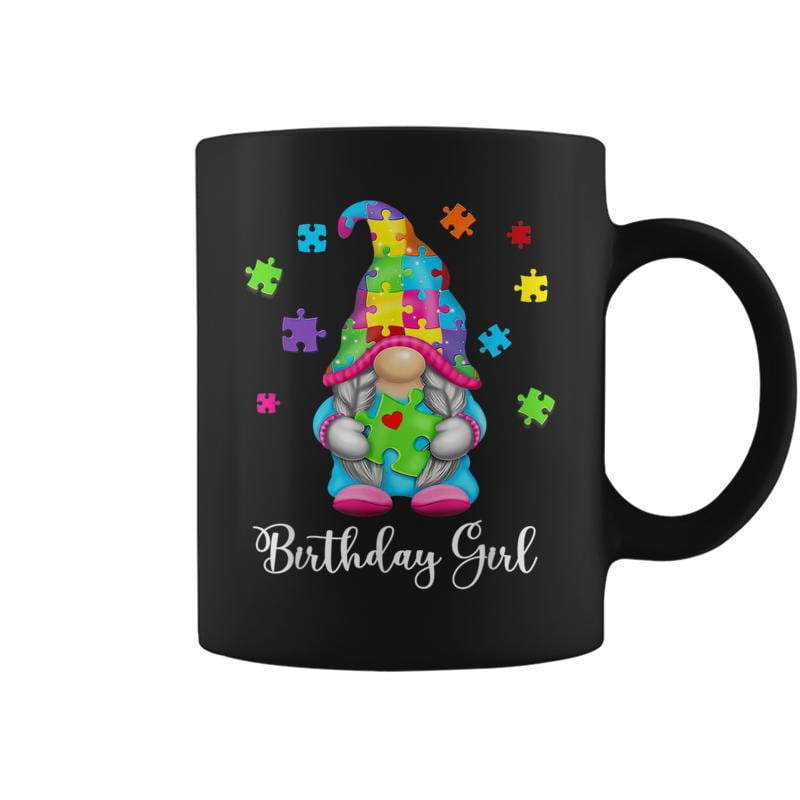Autism Awareness Gnome Puzzle Birthday Girls Toddlers Coffee Mugs ...