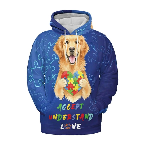 Autism Awareness Golden Retriever Accept Understand Love All Over Print ...