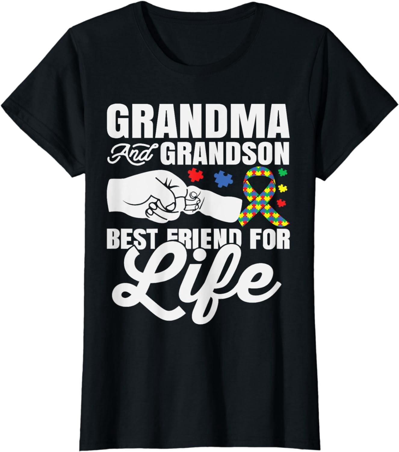 Autism Awareness Grandma And Grandson Best Friend For Life T-Shirt - Walmart.com