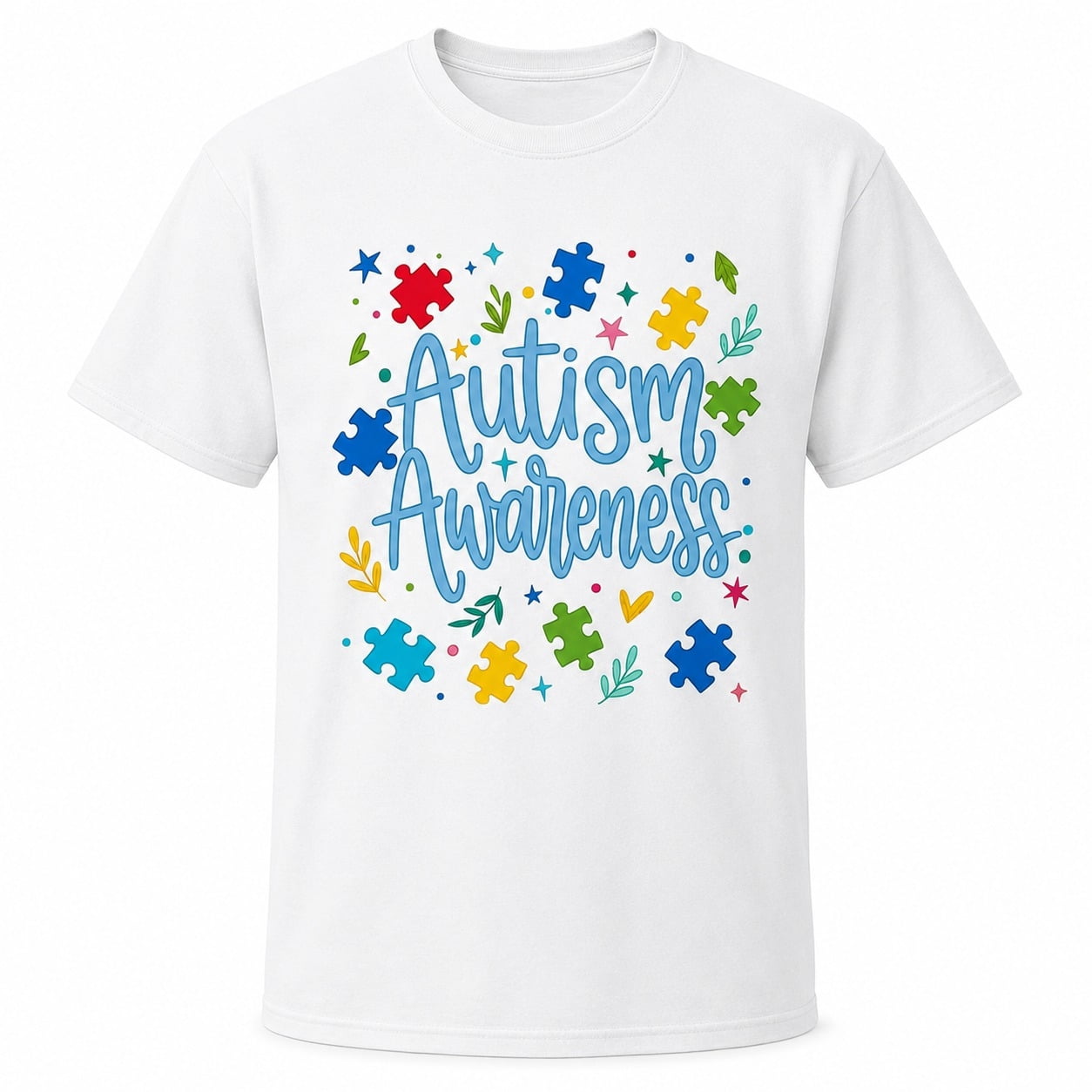 Autism Awareness Graphic T-Shirt, Unisex Classic Fit Crewneck Tee ...
