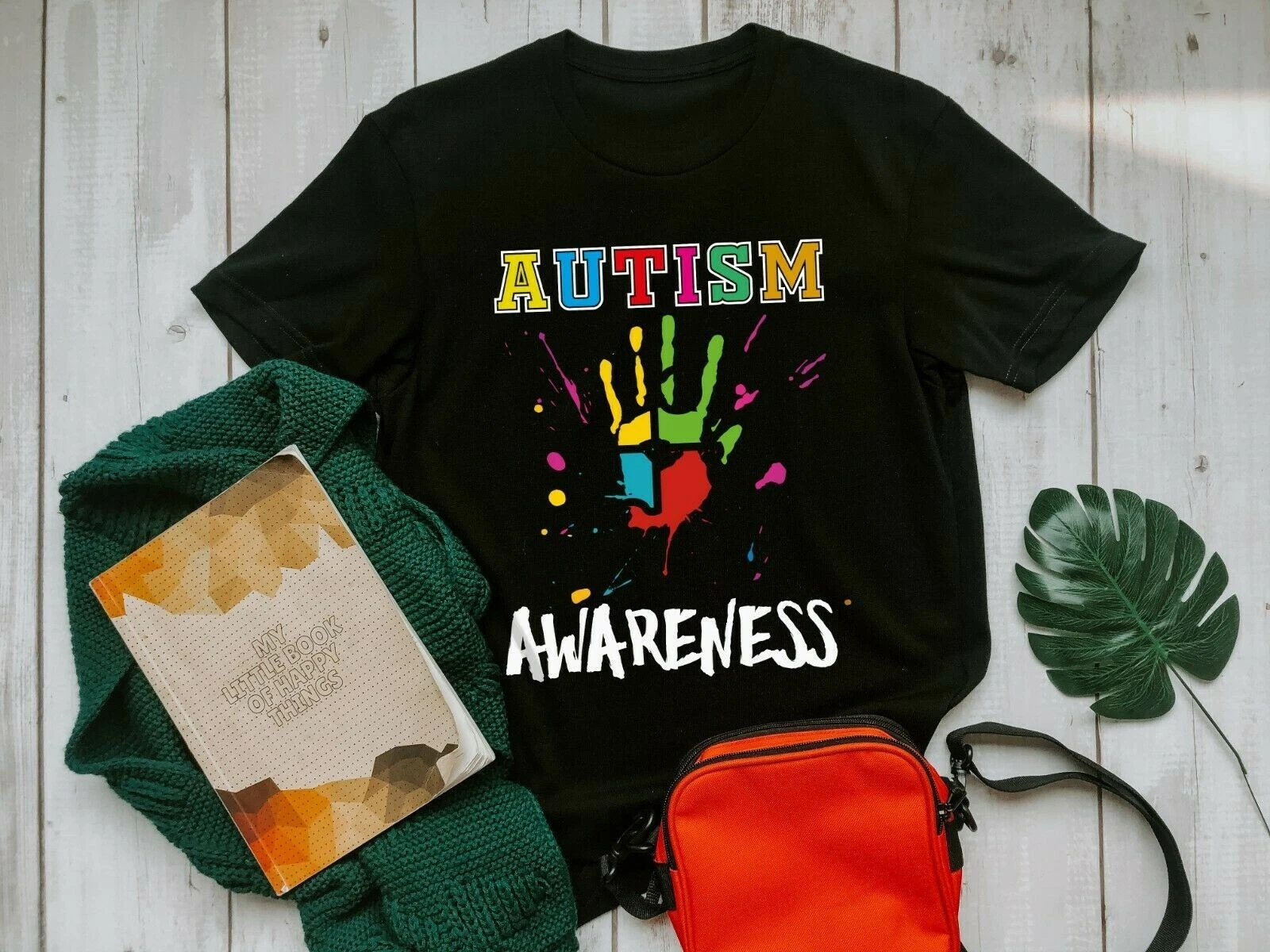 Autism Awareness Hand Print Color Gift Shirt - Walmart.com