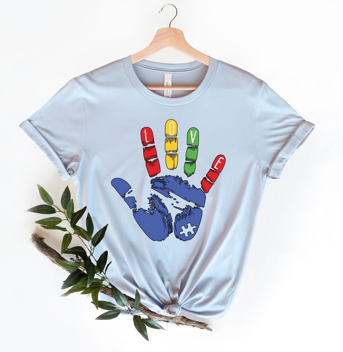 Autism Awareness Handprint T-ShirtNeurodiversity Inclusion Tee All Size ...