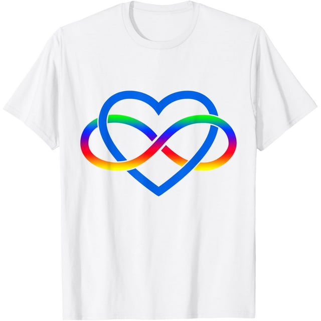 Autism Awareness Heart Rainbow Infinity Autism Infinity T-Shirt ...