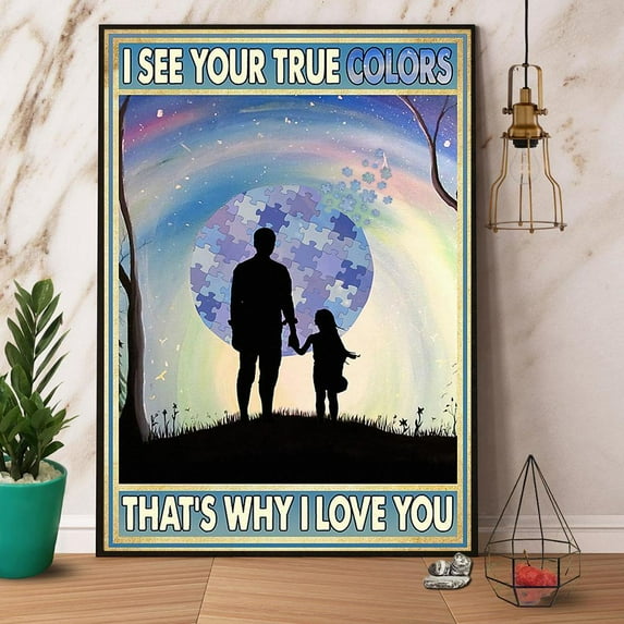 Autism Awareness I See Your True Colors Paper Poster No Frame Matte ...