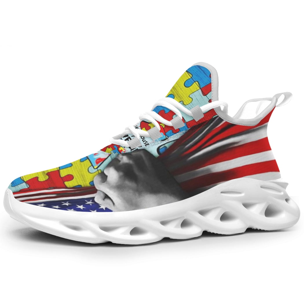 Autism Awareness In This House We Never Give up Shoes Trail Running ...