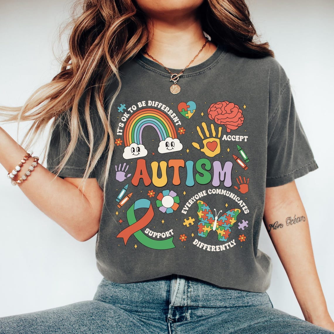 Autism Awareness Inclusion Graphic T Shirt Neurodiversity - Walmart.com
