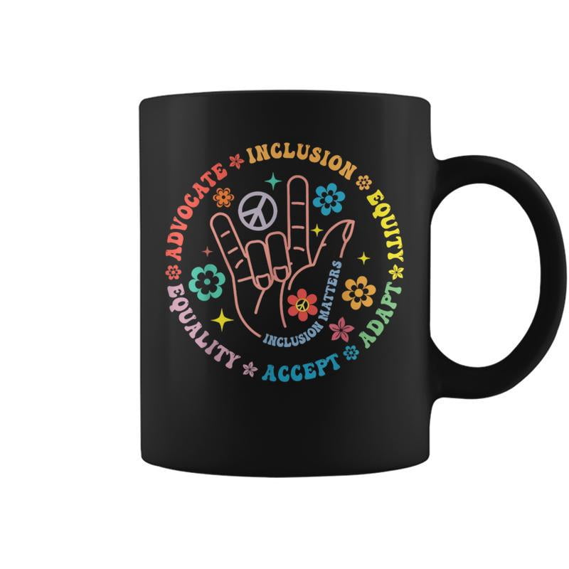 Autism Awareness Inclusion Matters Teacher Inspirational Coffee Mugs ...