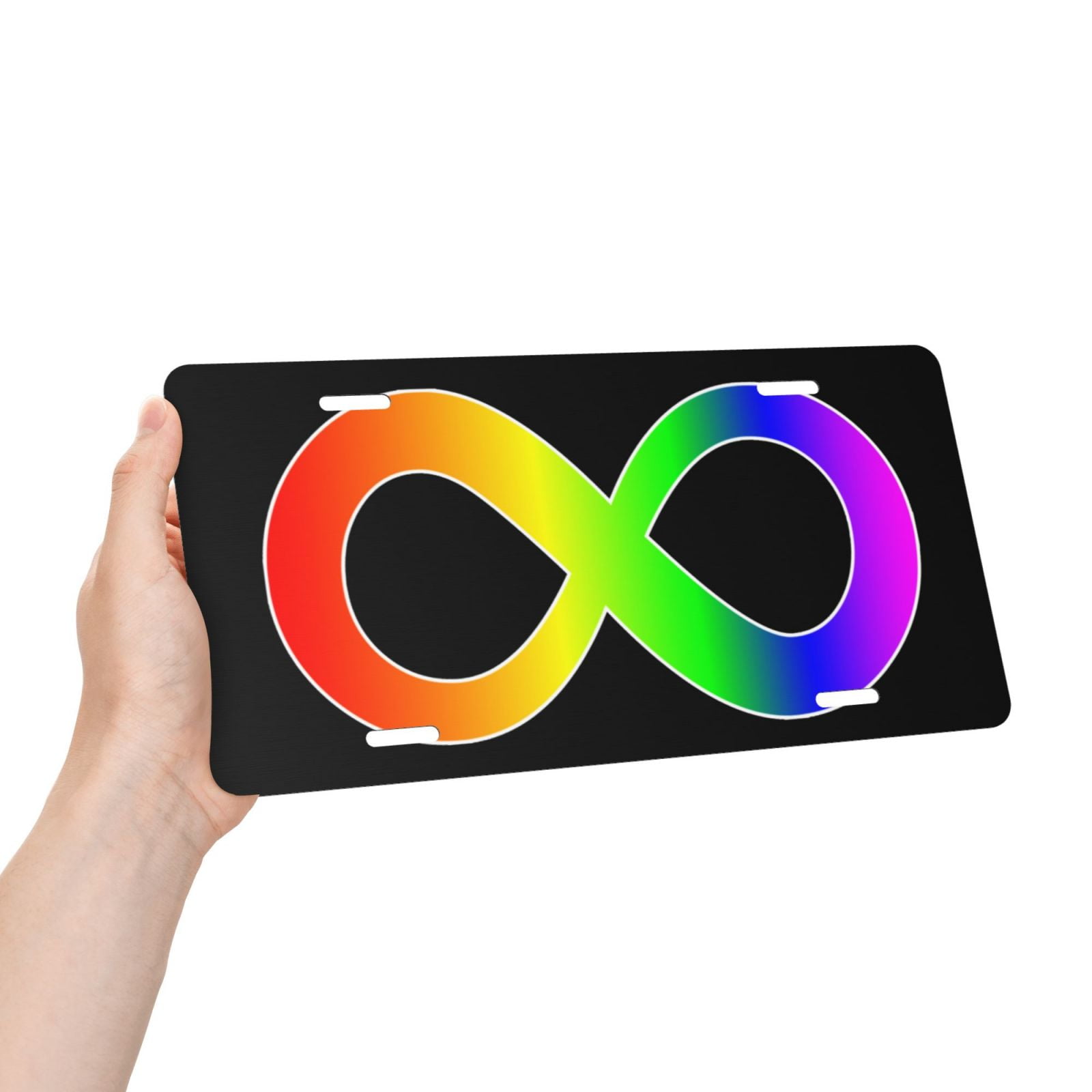 Autism Awareness Infinity Symbol 2 Car Aluminum Front License Plate ...