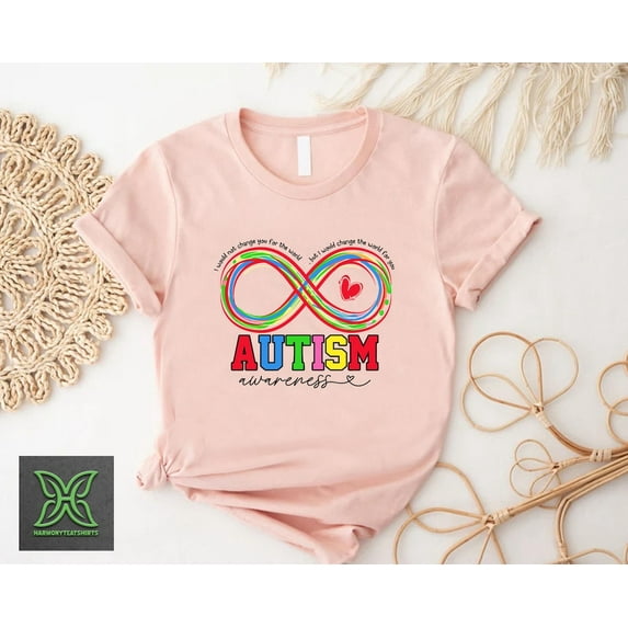 Autism Awareness Infinity Symbol Tshirt,Neurodiversity Acceptance Tee ...