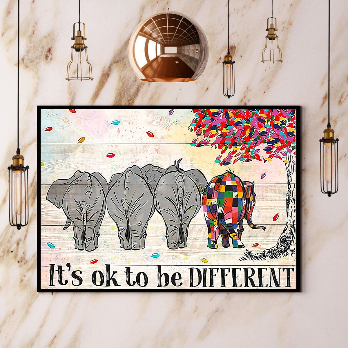 Autism Awareness It'S Ok To Be Different Paper Poster No Frame Matte ...