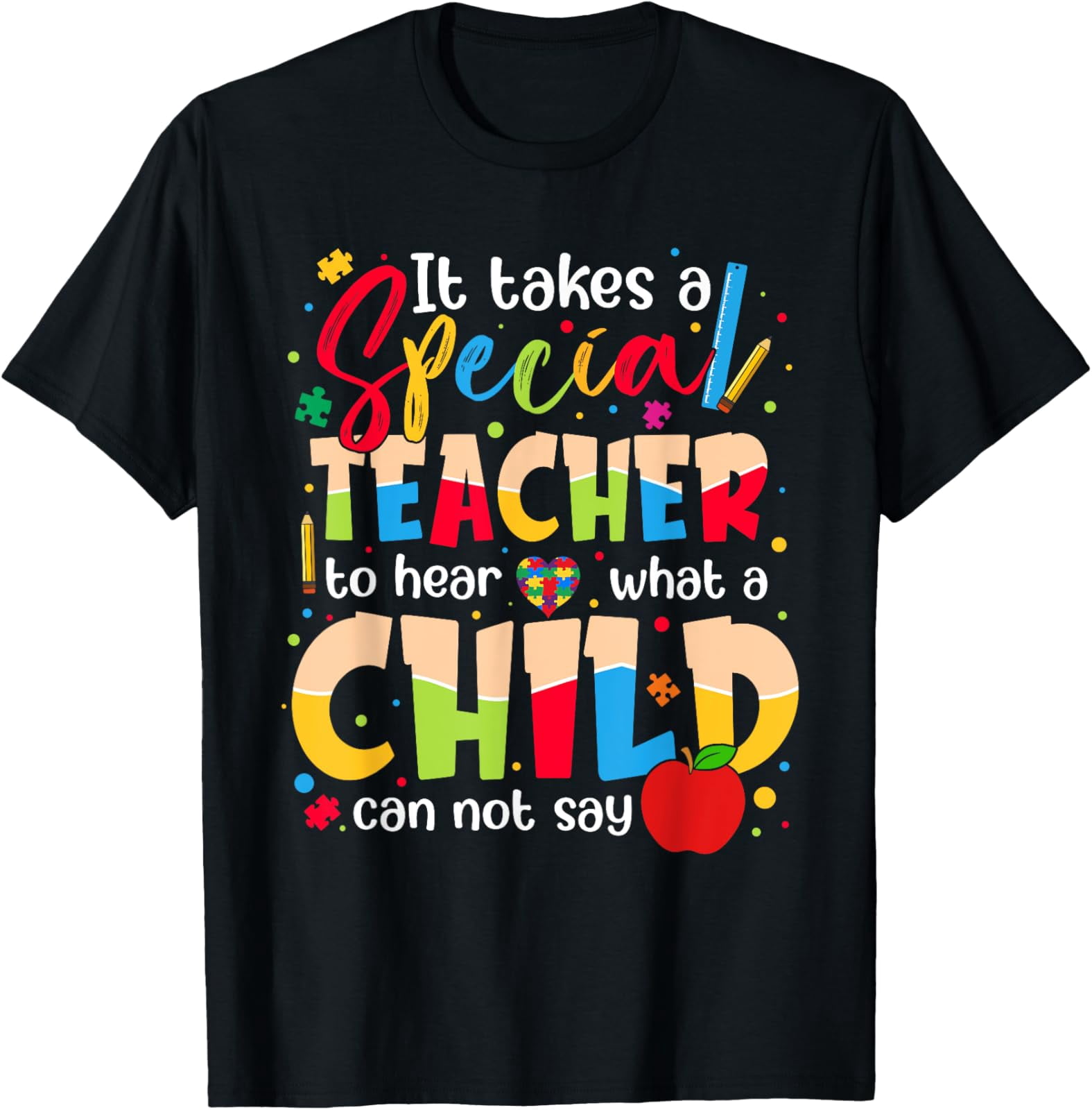 Autism Awareness It Takes A Special Teacher Student T-Shirt - Walmart.com