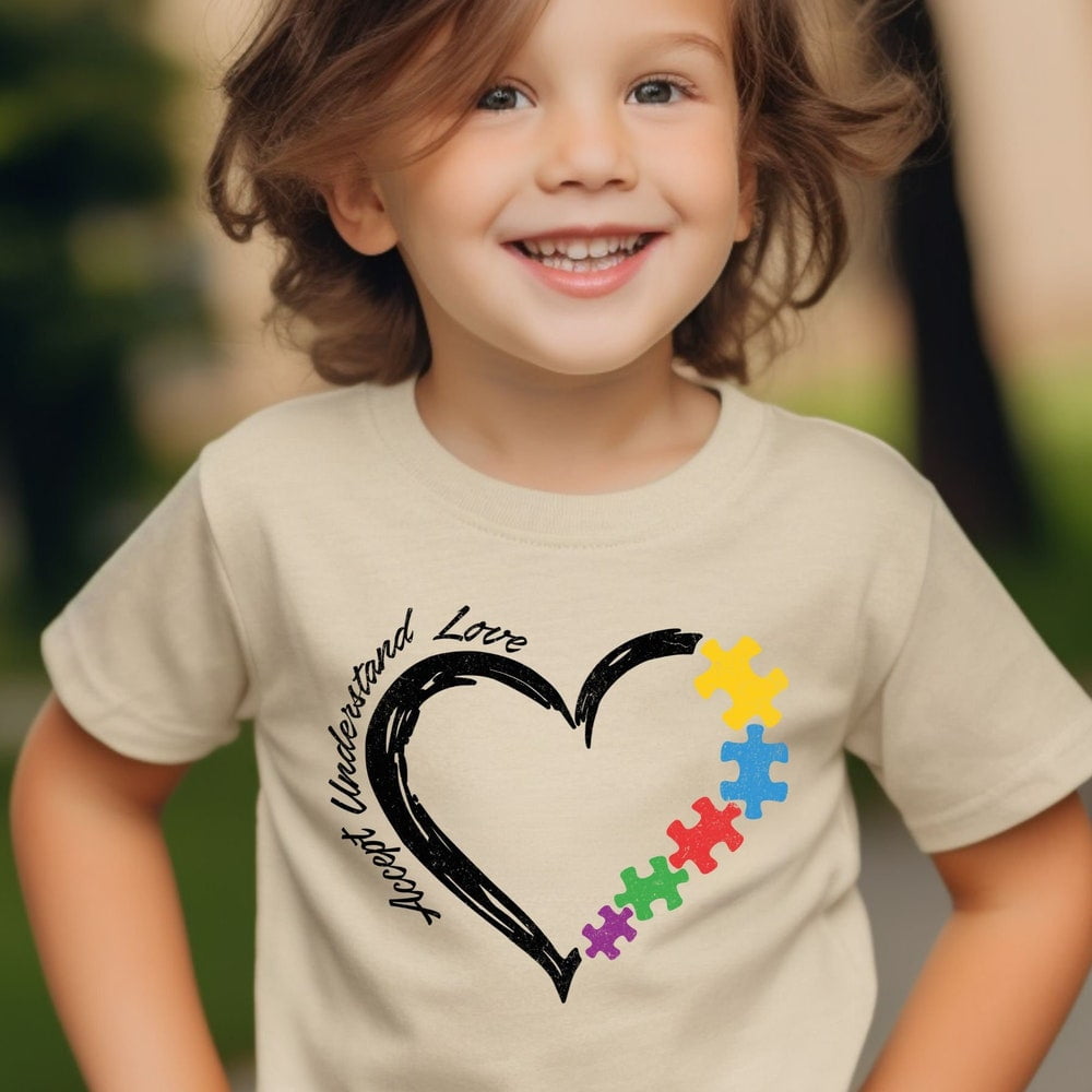 Autism Awareness Kids Shirt, Accept Adapt Advocate Shirt, Autism ...