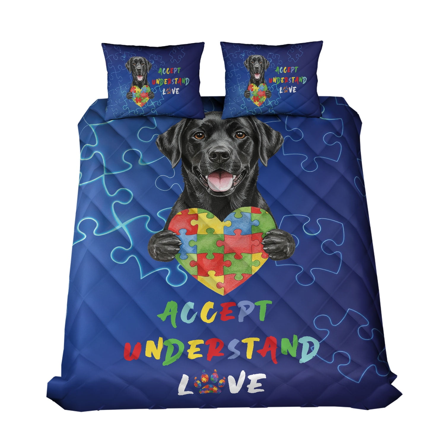 Autism Awareness Labrador Retriever Accept Understand Love Quilt ...