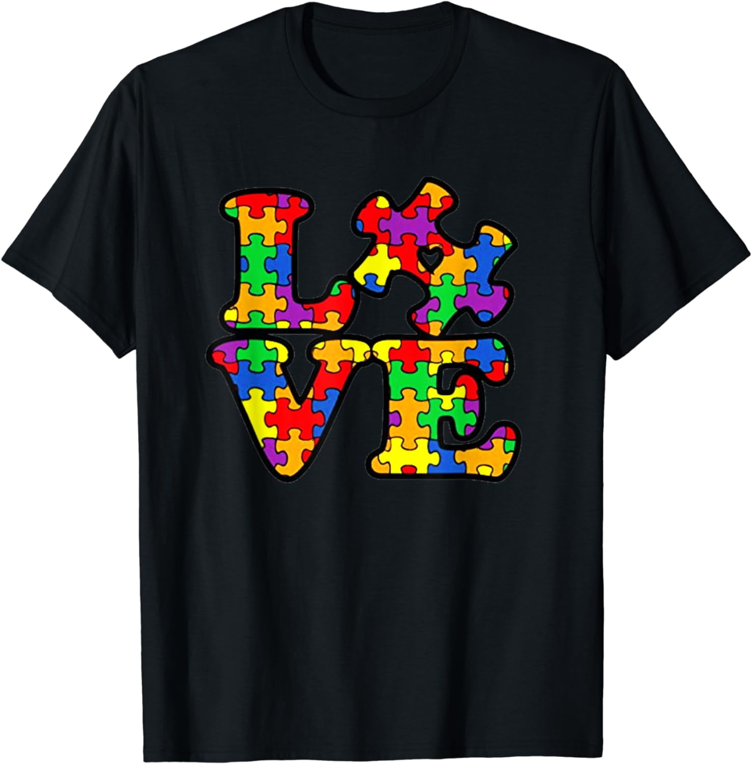 Autism Awareness Love Puzzle Tshirt for Autistic Support T-Shirt ...