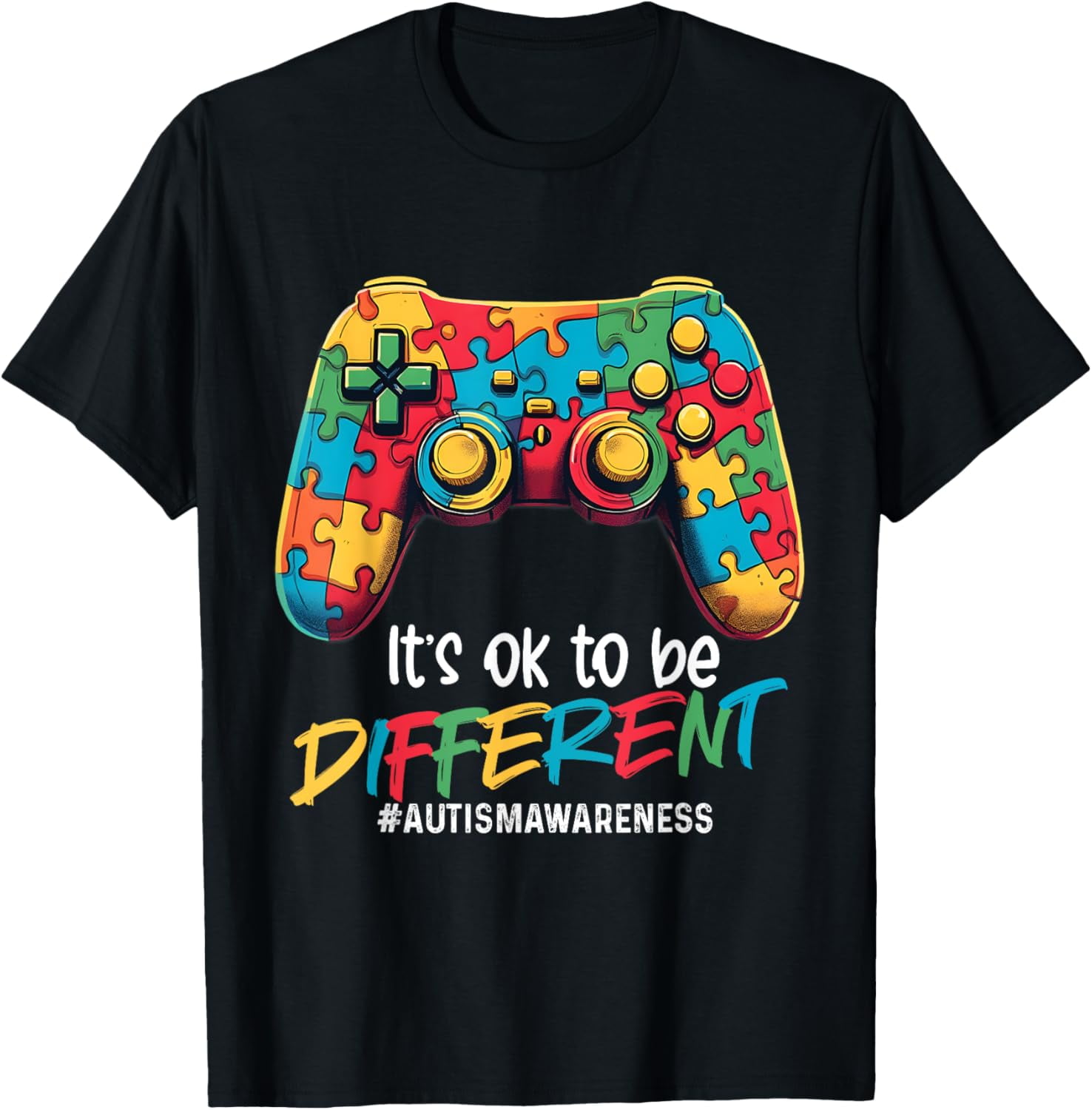 Autism Awareness Men Kids Boys Autism Video Game T-Shirt Tops Tee ...