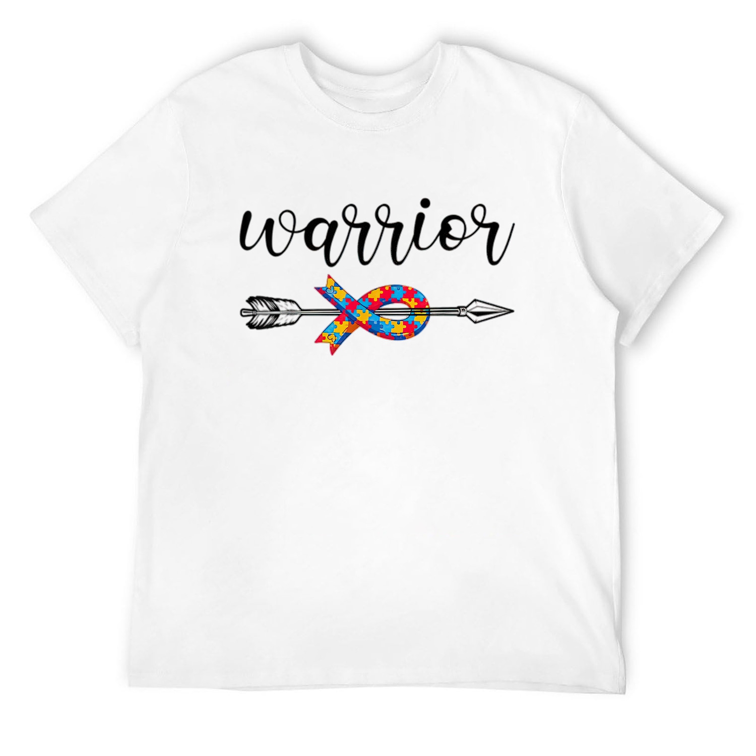 Autism Awareness Men Men Kids Autism Warrior Autistic Asd T-Shirt White Small - Walmart.com
