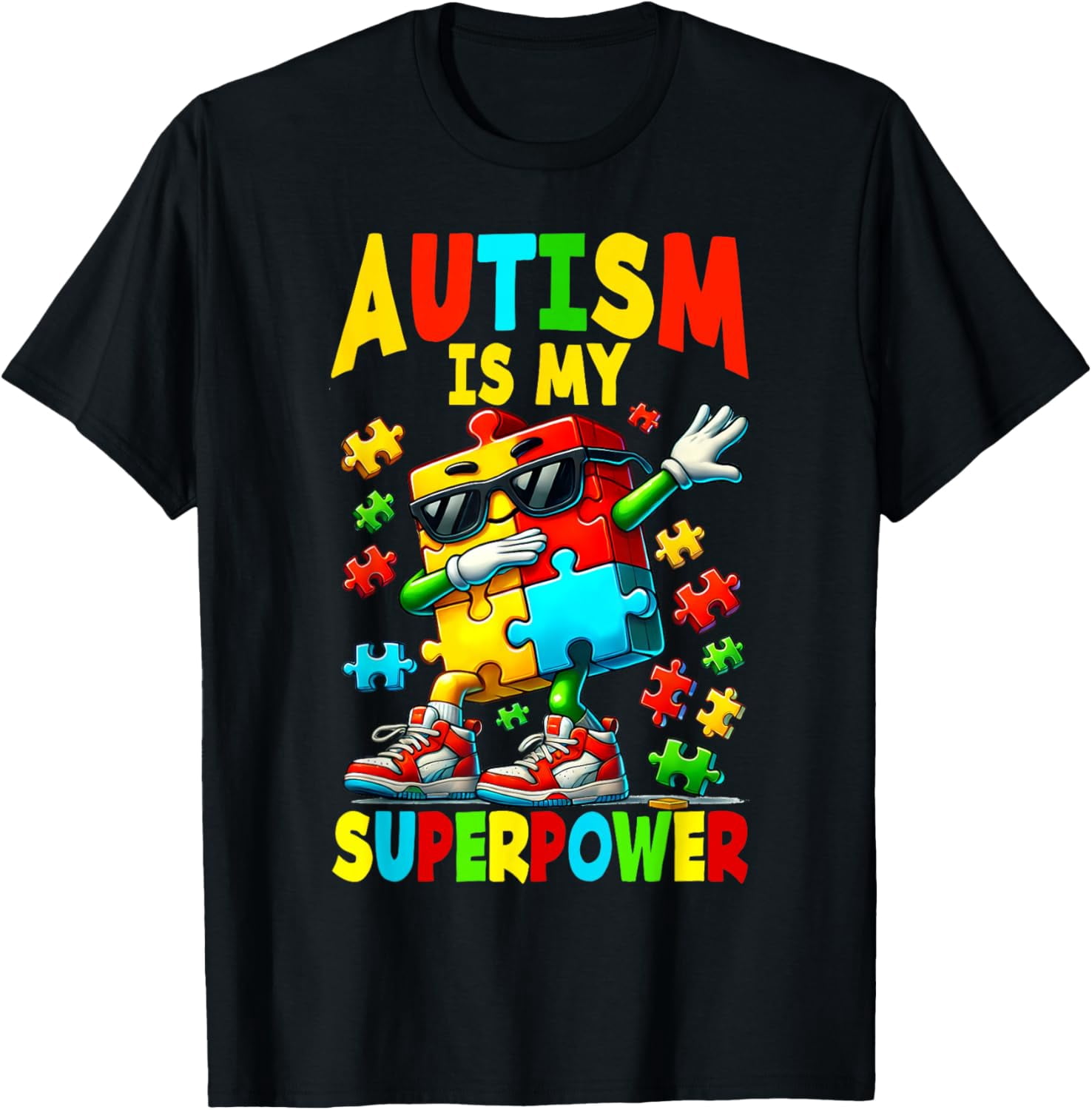 Autism Awareness Men’s T-Shirt – Support Autism Awareness Graphic Tee ...