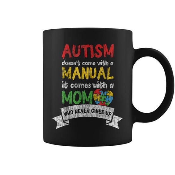 Autism Awareness Mom Mother Autistic Kids Awareness Mom Gift Coffee ...