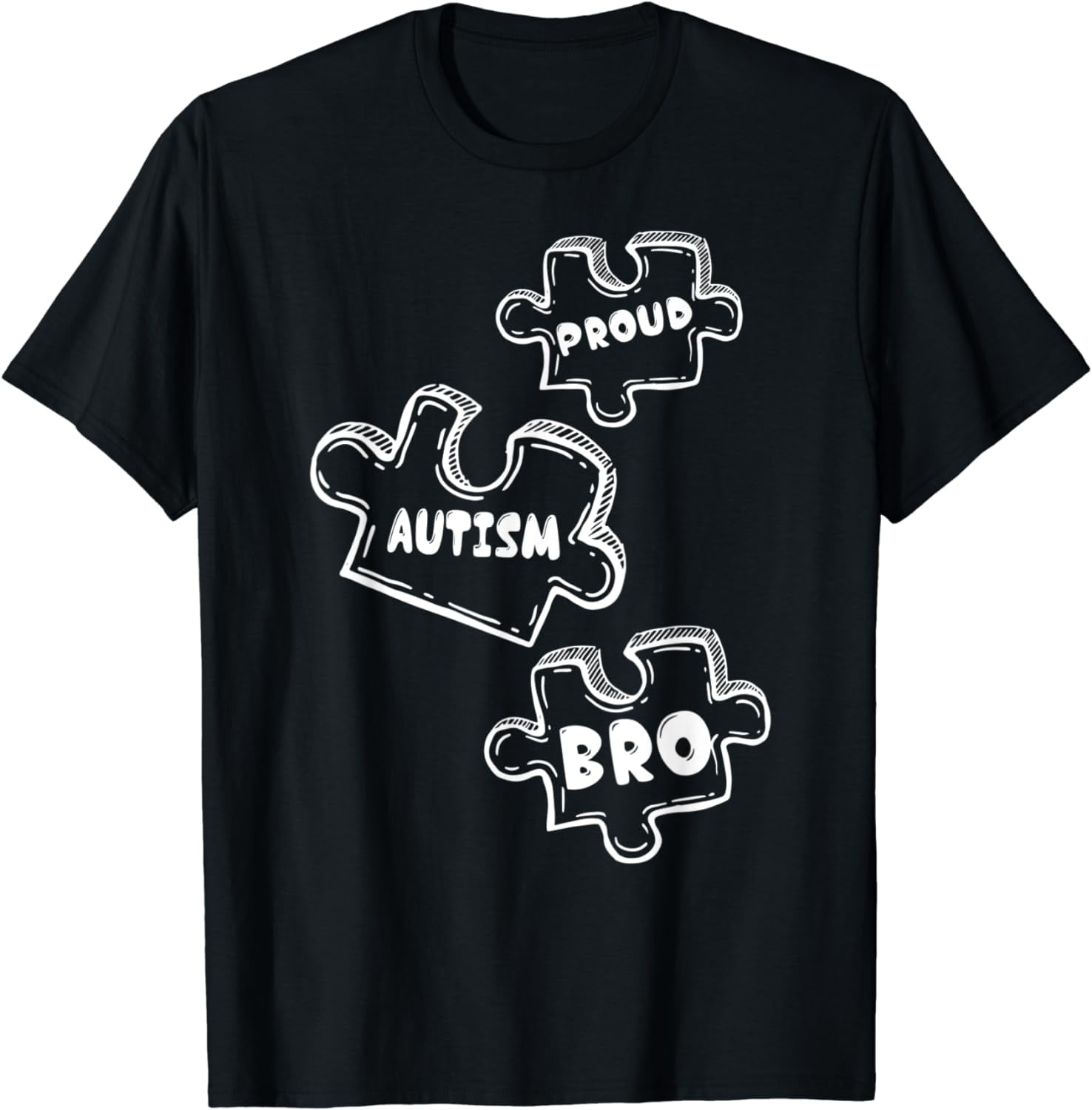 Autism Awareness Month Autism Brother Proud Autism Bro T-Shirt ...