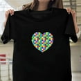 Autism Awareness Month Autism Puzzle Heart Neurodiversity H12817 T ...