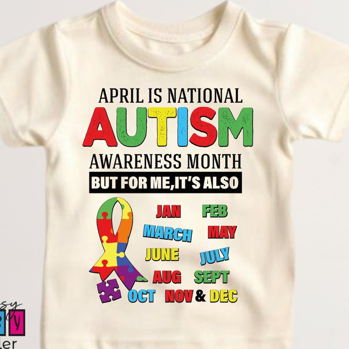 Autism Awareness Month, Autism Toddler Shirts, Autism Baby Bodysuit ...