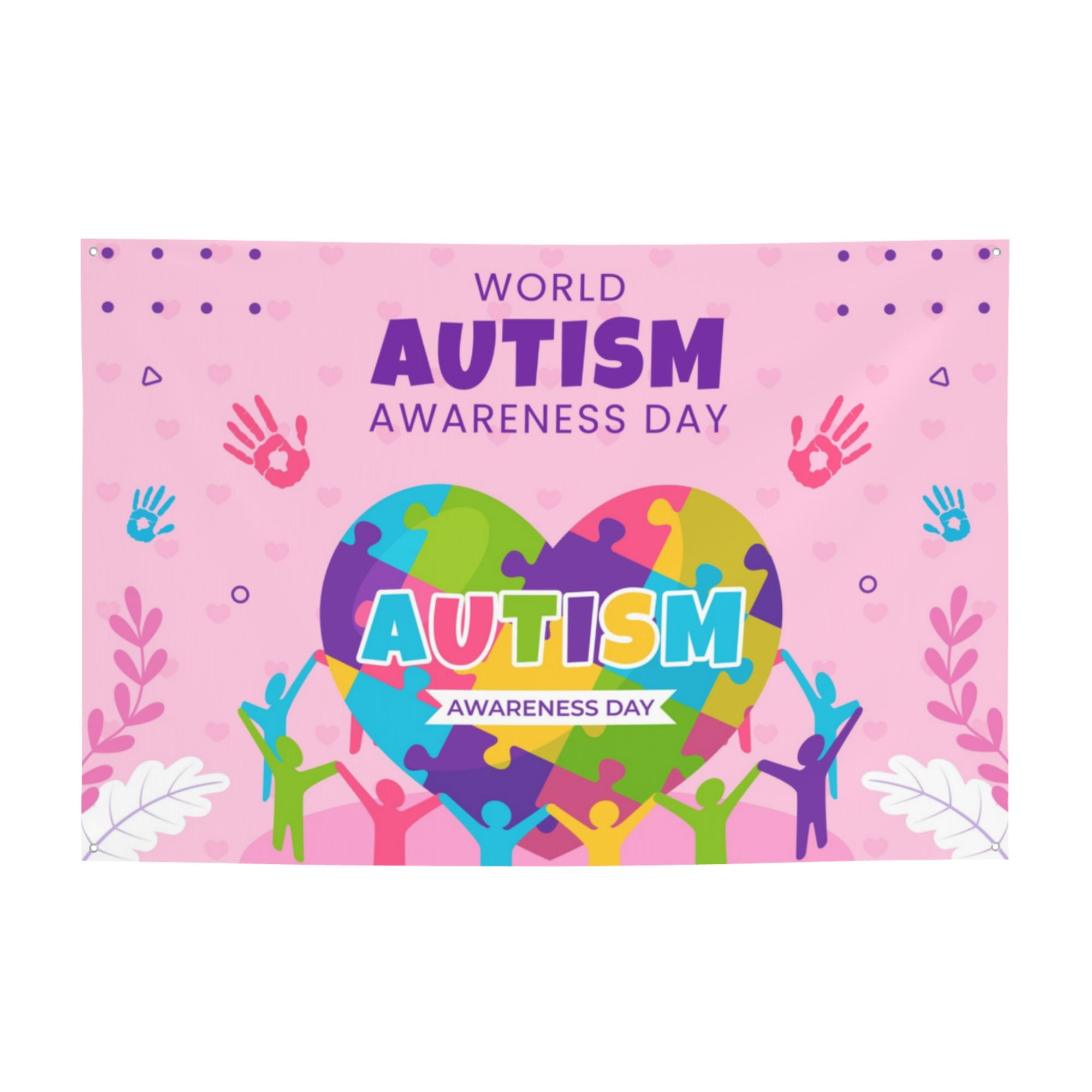 Autism Awareness Month Backdrop Banner Holiday Decoration Photo Booth ...