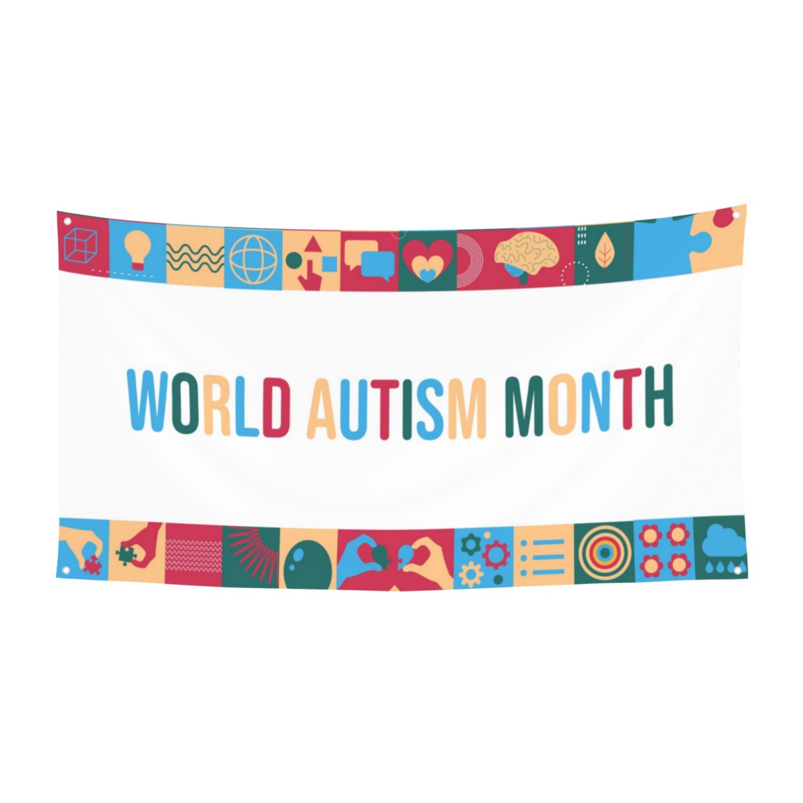 Autism Awareness Month Banner Backdrop Flag Photography Background ...