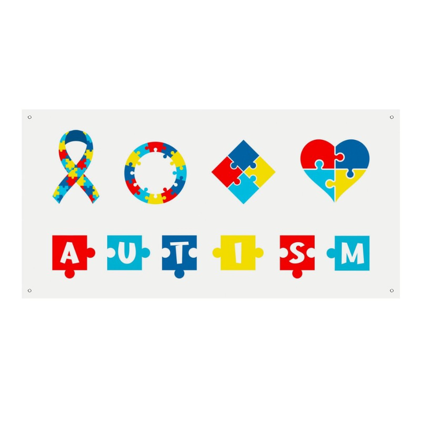 Autism Awareness Month Banners Flag Hanging Backdrop Sign Wall ...