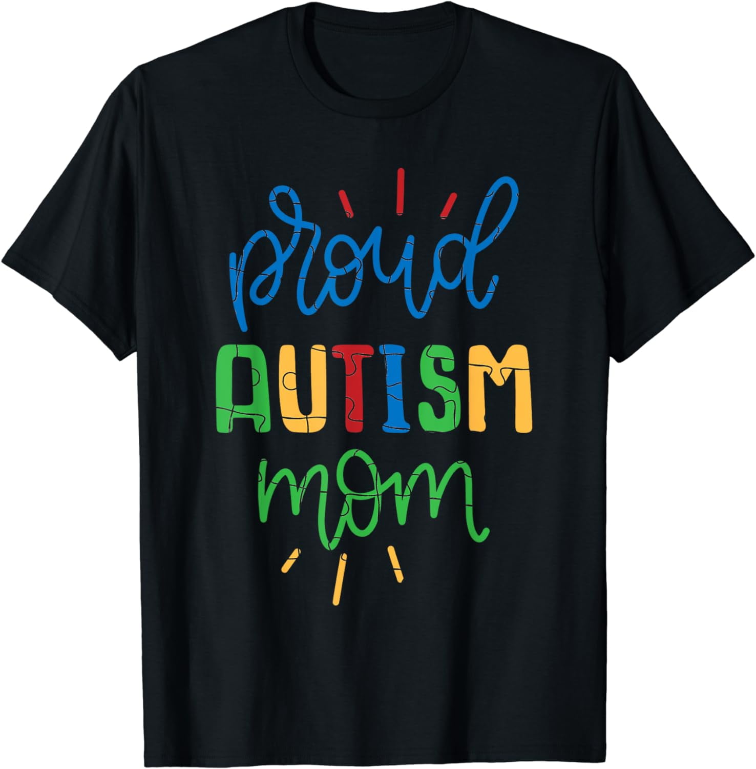 Autism Awareness Month Be Kind Spectrum Jigsaw Puzzle Kids T-Shirt ...