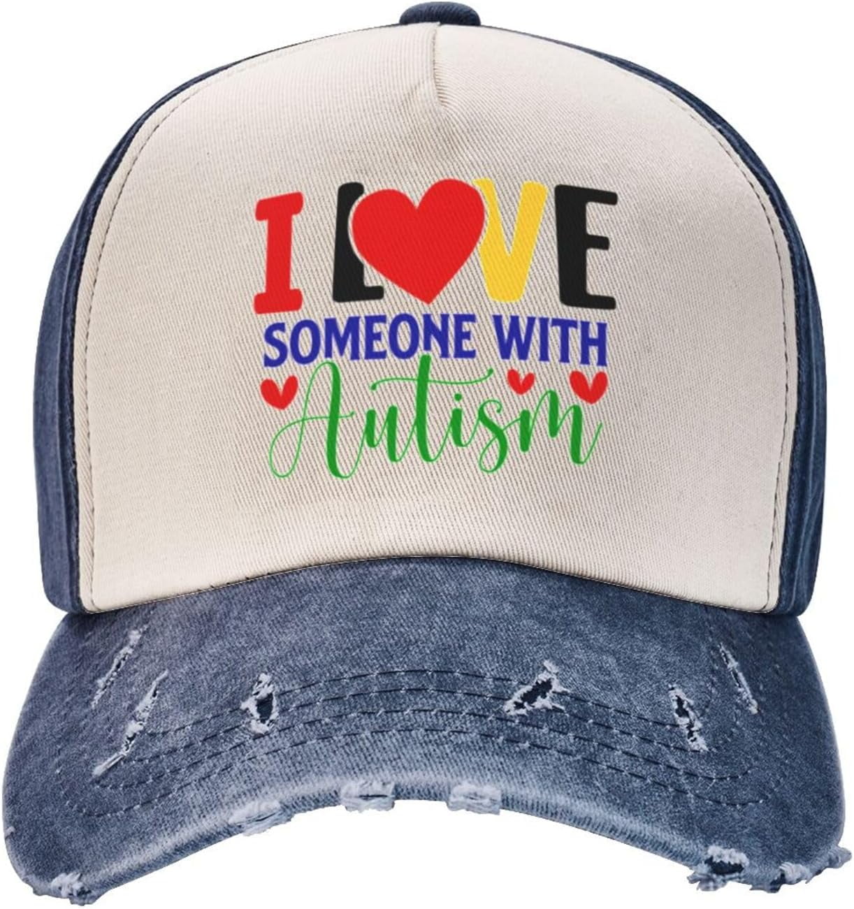Autism Awareness Month Cap – I Love Someone With Autism Trucker Hat Red ...