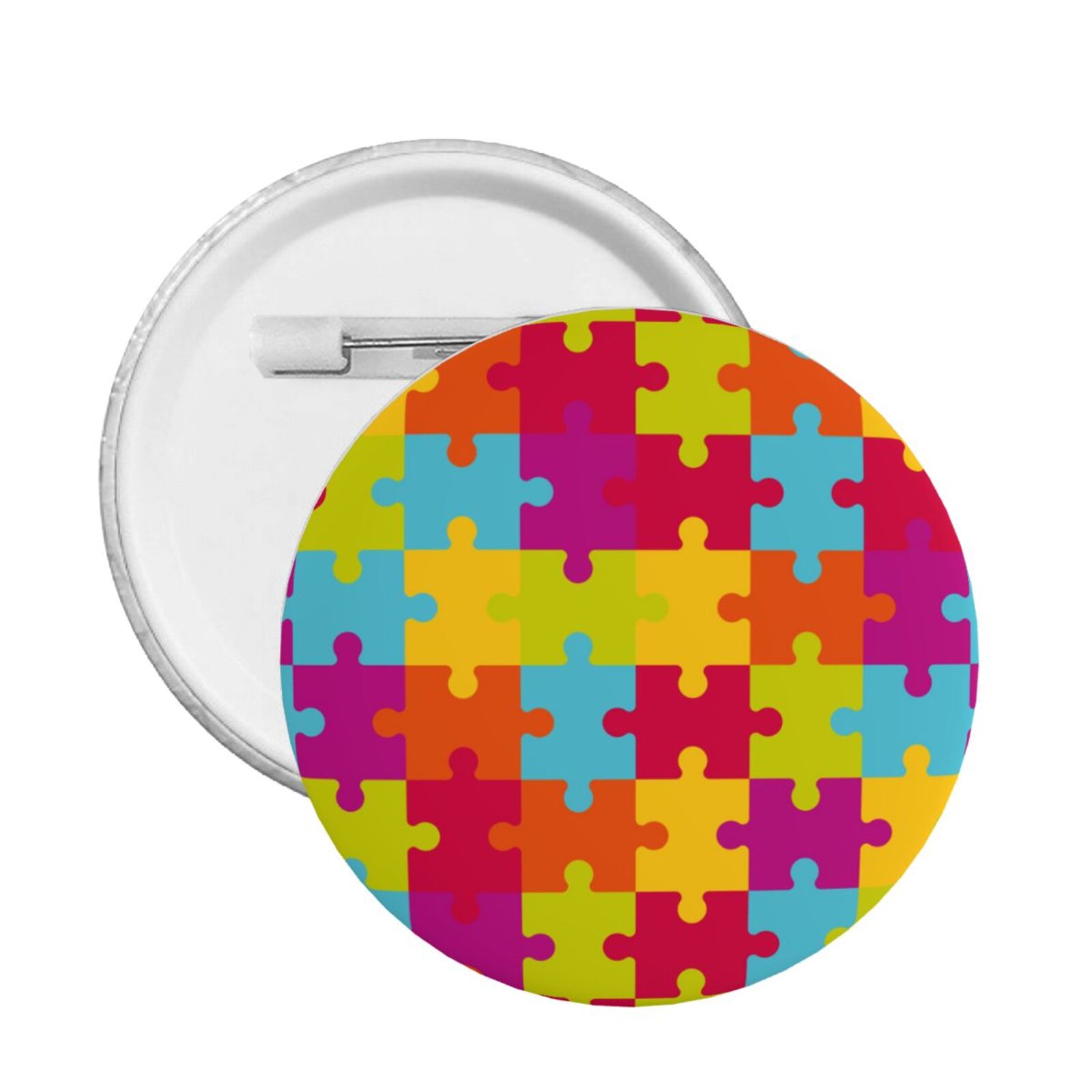 Autism Awareness Month Circular Button Fashion Badge Decoration ...