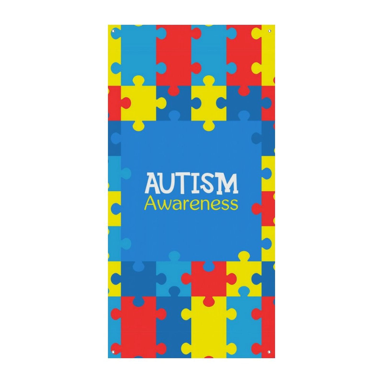 Autism Awareness Month Door Cover Banners Flag Hanging Backdrop Sign ...