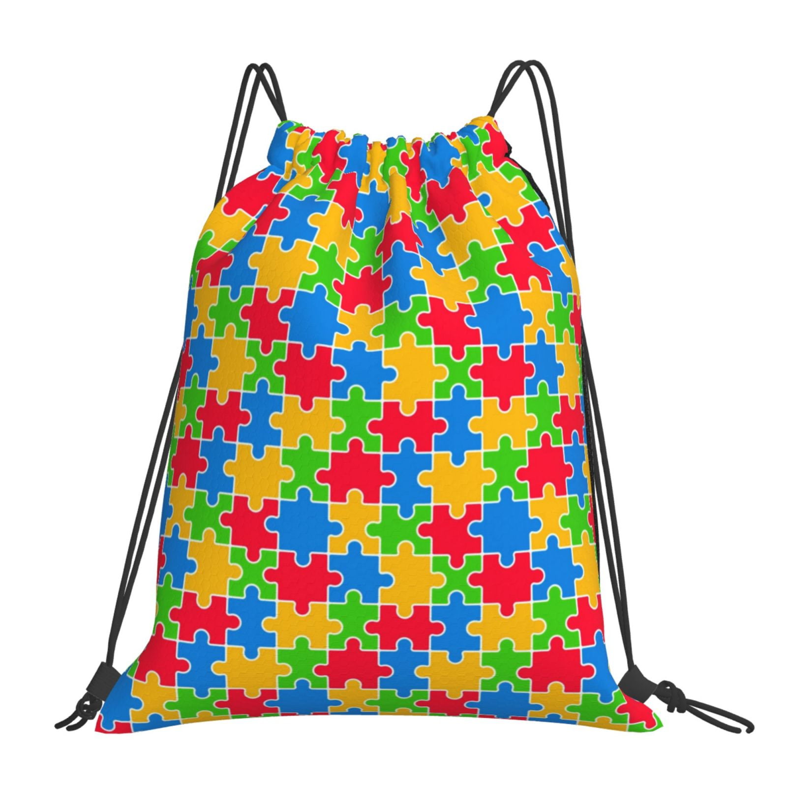 Autism Awareness Month Drawstring Backpack Gym Bag Swim Bag Sackpack ...