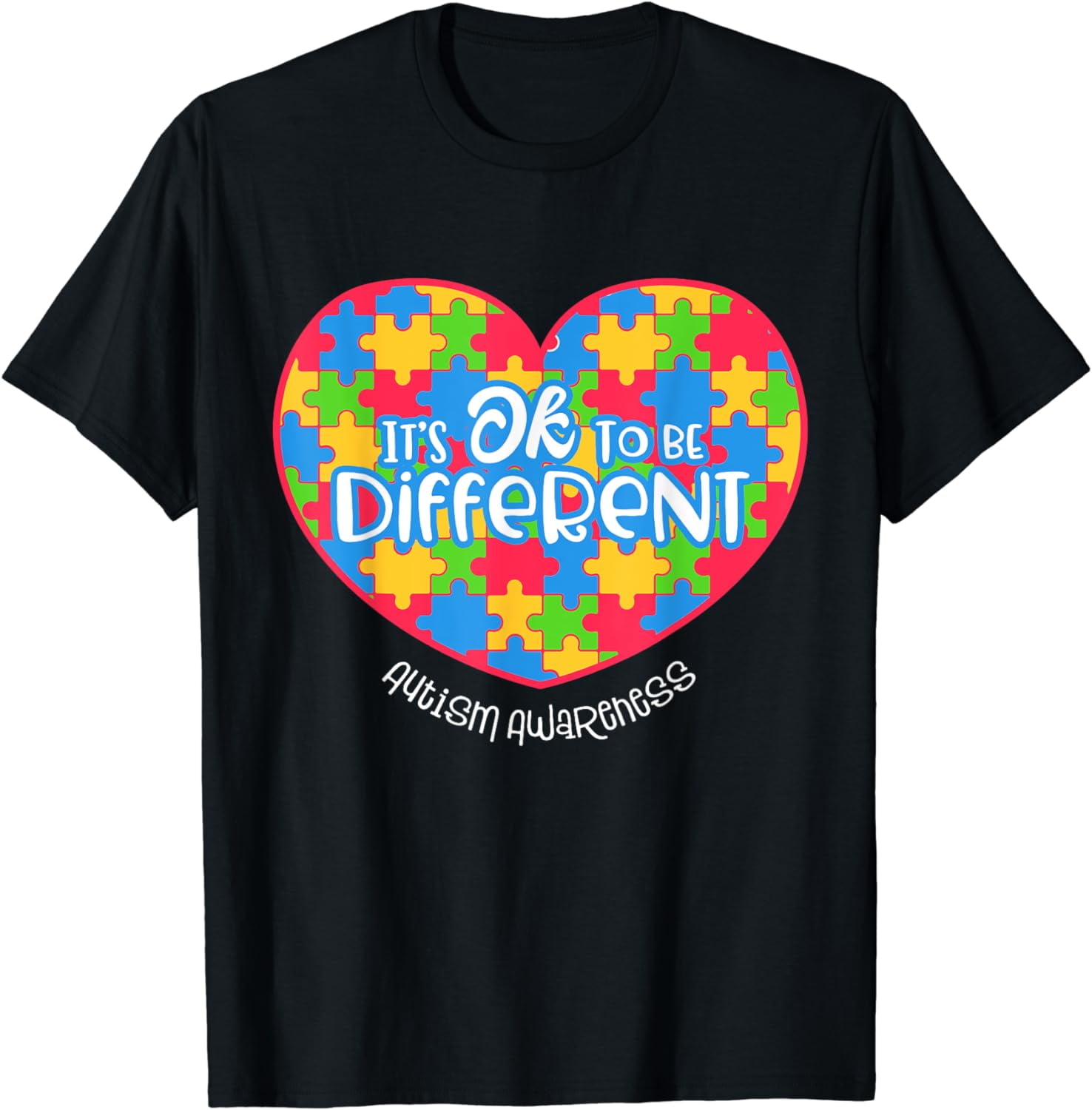 Autism Awareness Month It's Ok To Be Different T-Shirt - Walmart.com