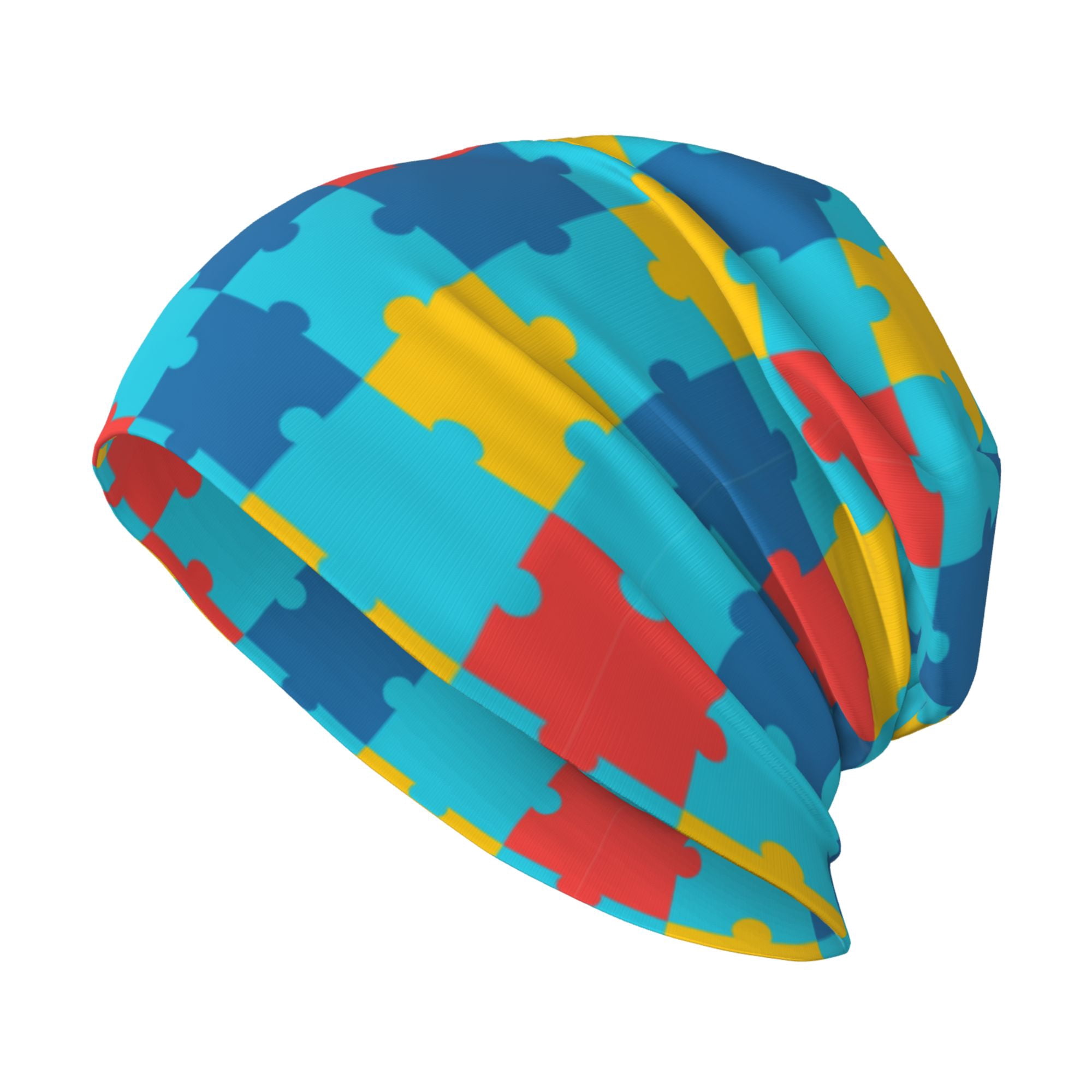 Autism Awareness Month Knitted Hat Black One Size Knitted Hats Chemo ...