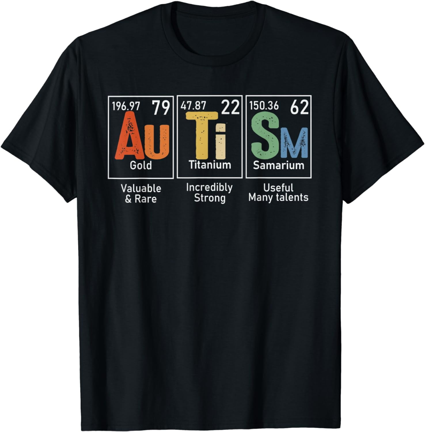 Autism Awareness Month Periodic Table Elements T-Shirt - Walmart.com