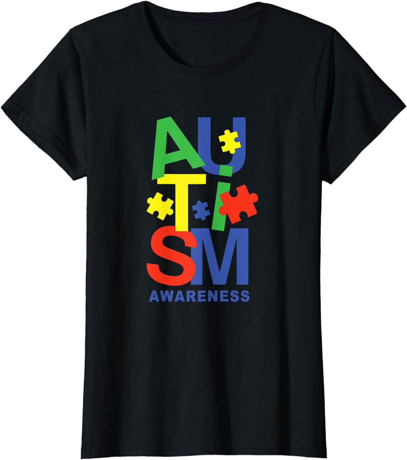 Autism Awareness Month Puzzle Piece T-Shirt - Walmart.com
