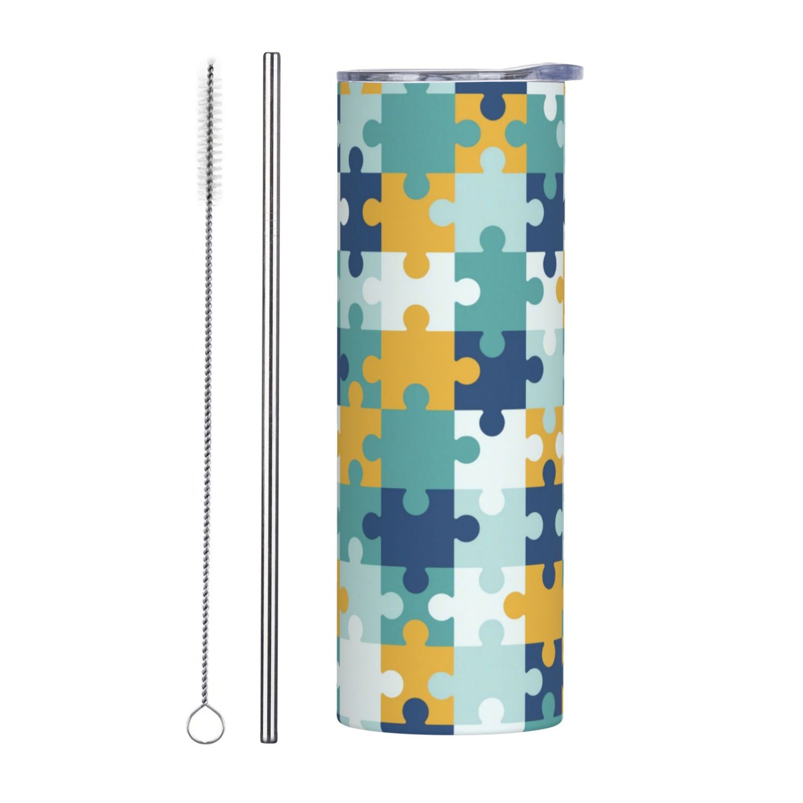 Autism Awareness Month Stainless Steel Tumbler Cup 20 oz Travel Coffee ...