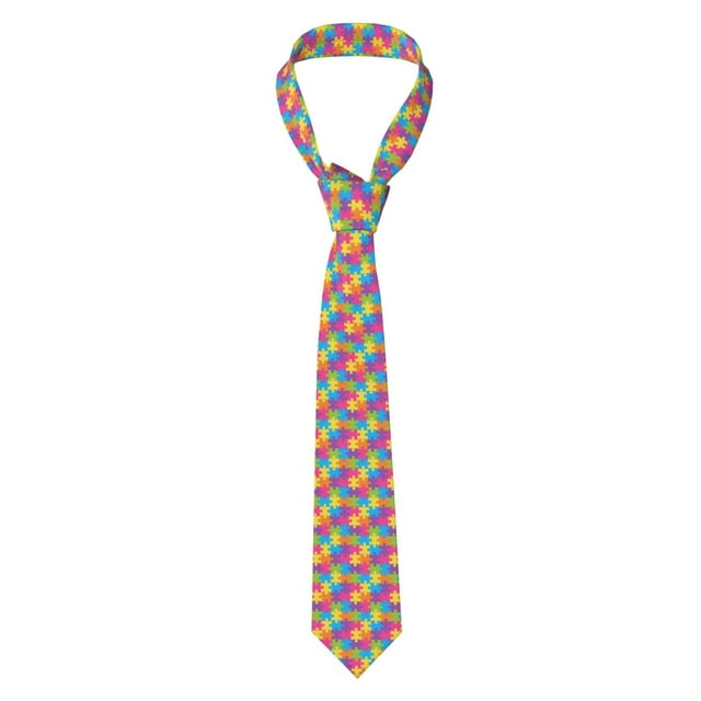 Autism Awareness Month Ties For Men Business Wedding Party Suit Fashion