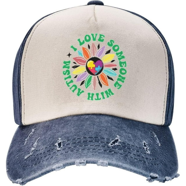 Autism Awareness Month Trucker Hat – I Love Someone With Autism Hat Red ...