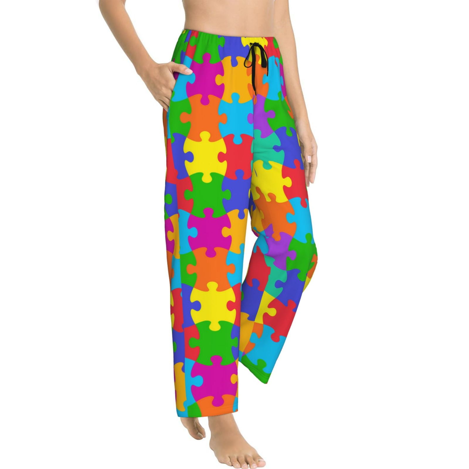 Autism Awareness Month Women'S Pajama Pants Straight Leg Comfy Lounge ...