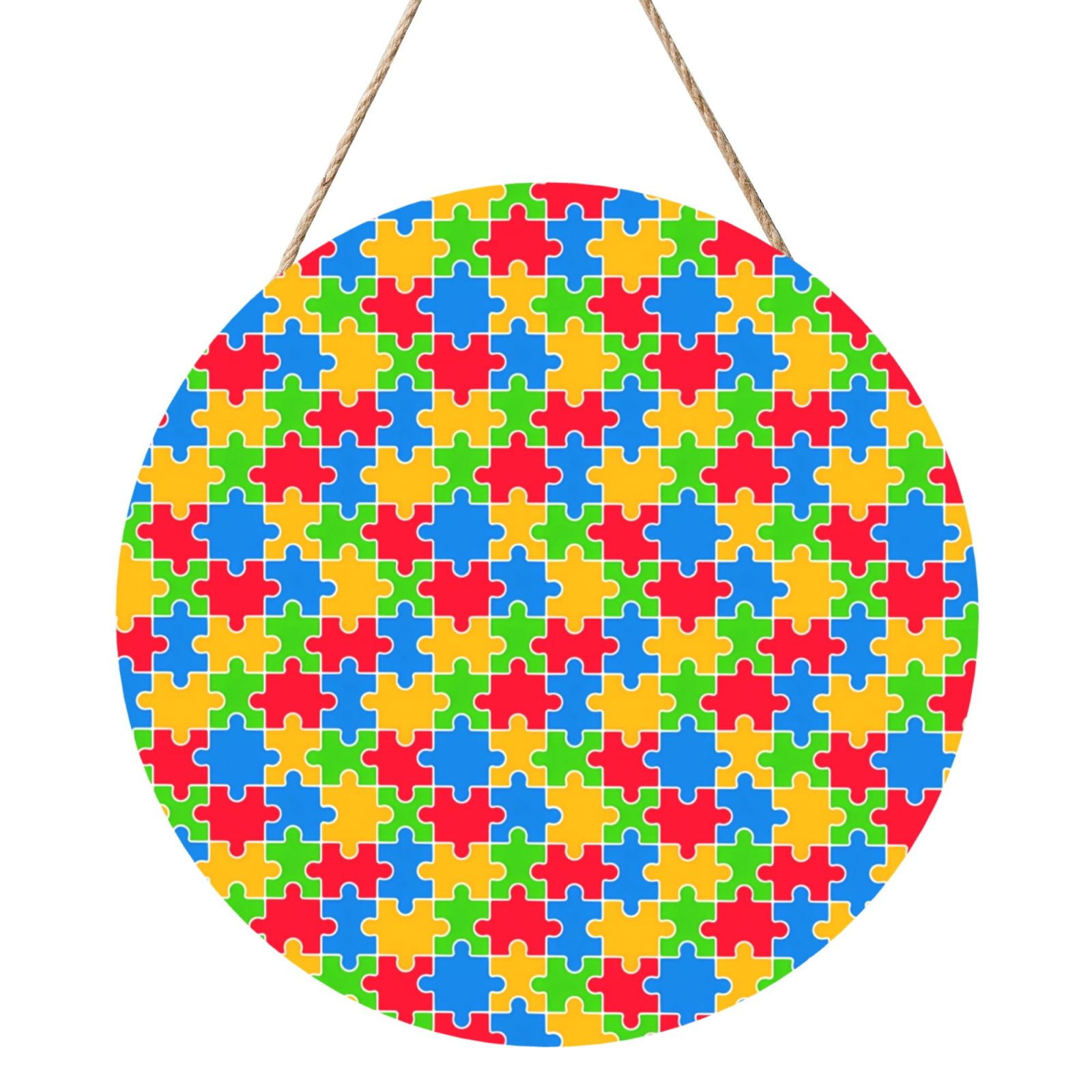 Autism Awareness Month Wooden Hanging Sign Ornament Welcome Sign For ...