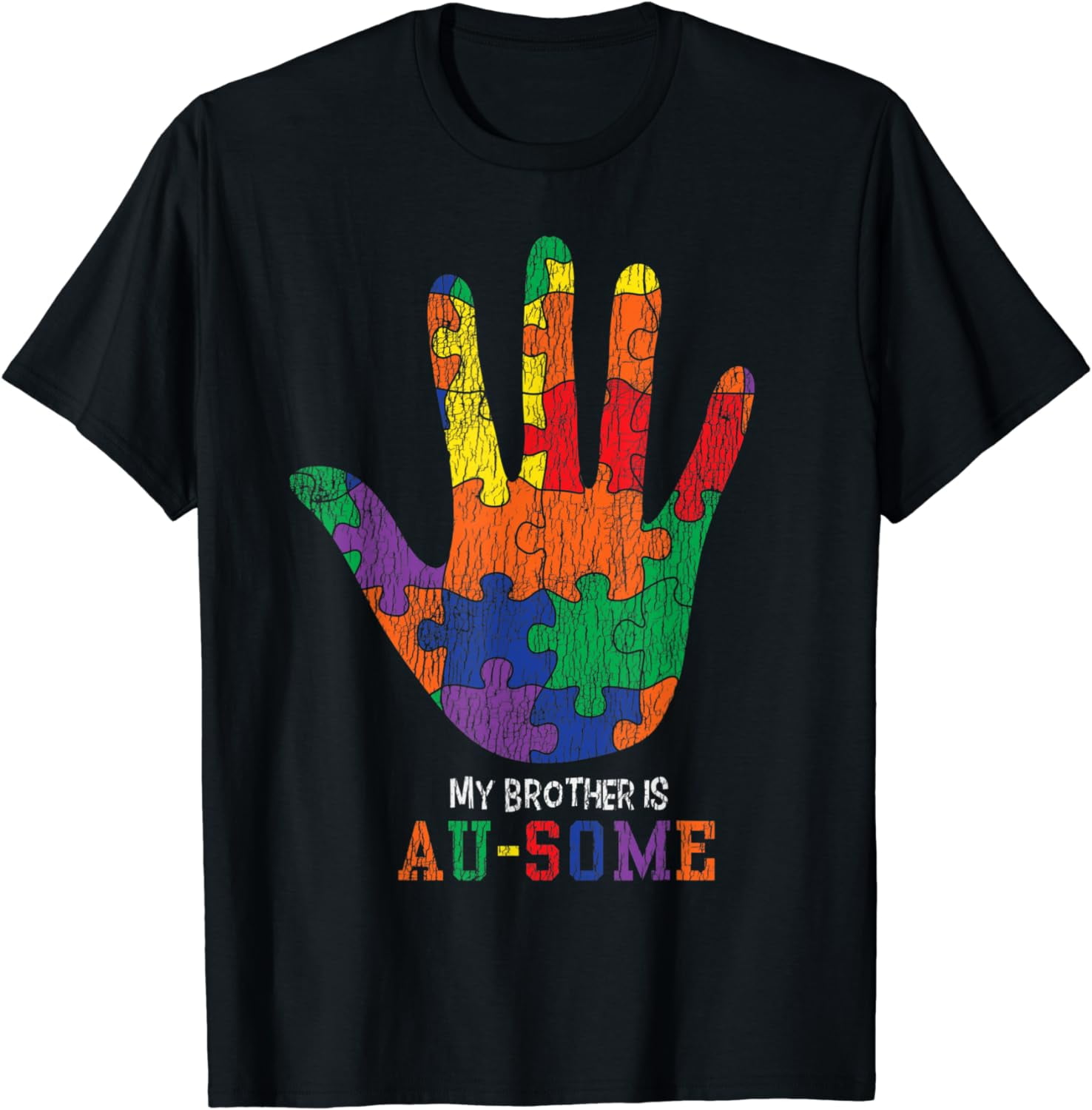 Autism Awareness My Brother Is Awsome Autistic Kid Awareness T-Shirt ...