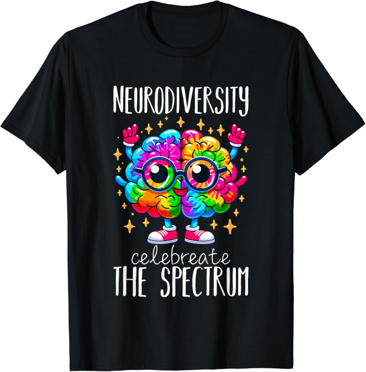 Autism Awareness Neurodiversity Brain T-Shirt Gift for Men Women Unisex ...