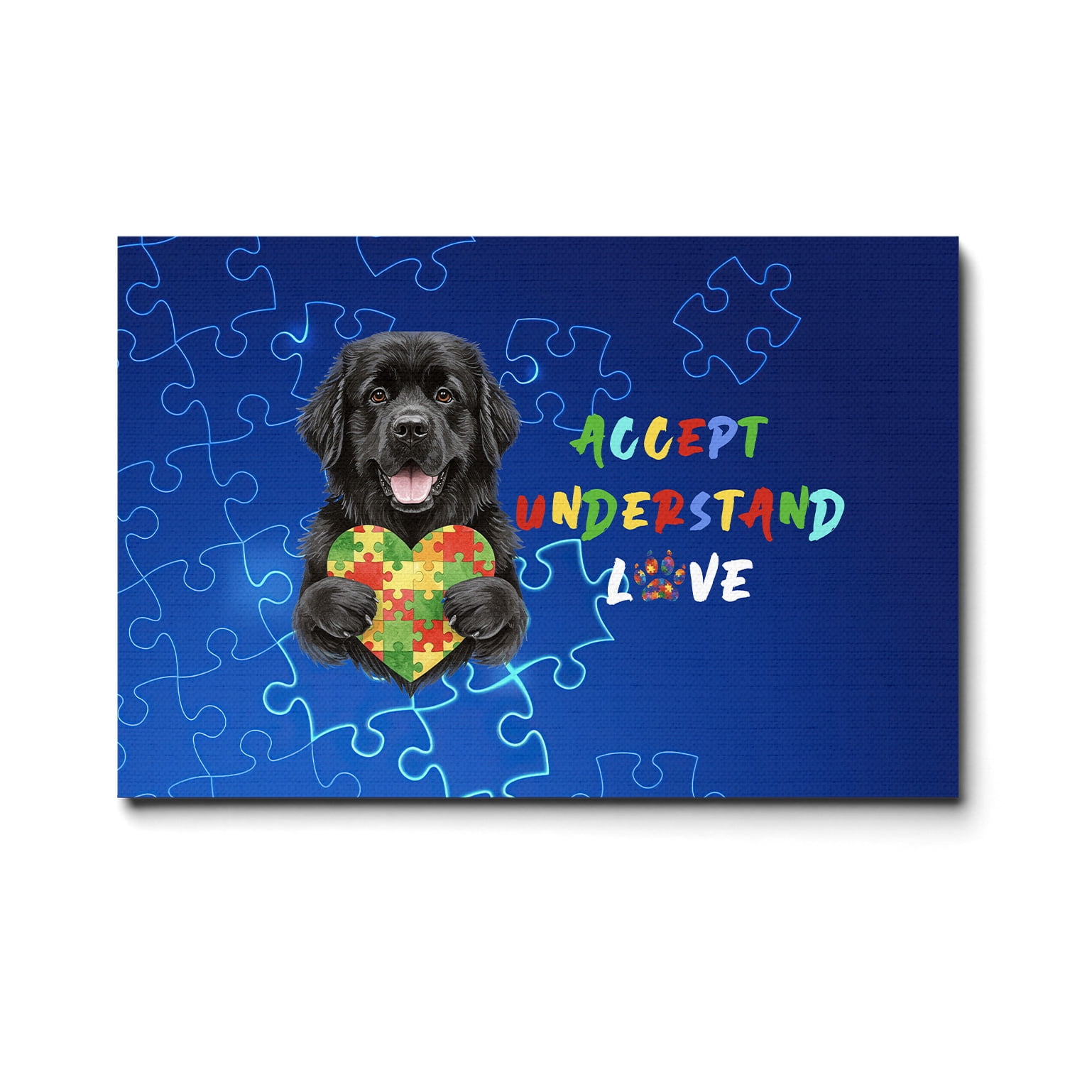 Autism Awareness Newfoundland Accept Understand Love Horizontal Matte ...