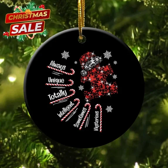 Autism Awareness Noel Ornament, Autism Noel Mug, Autism Noel Tree 2D ...