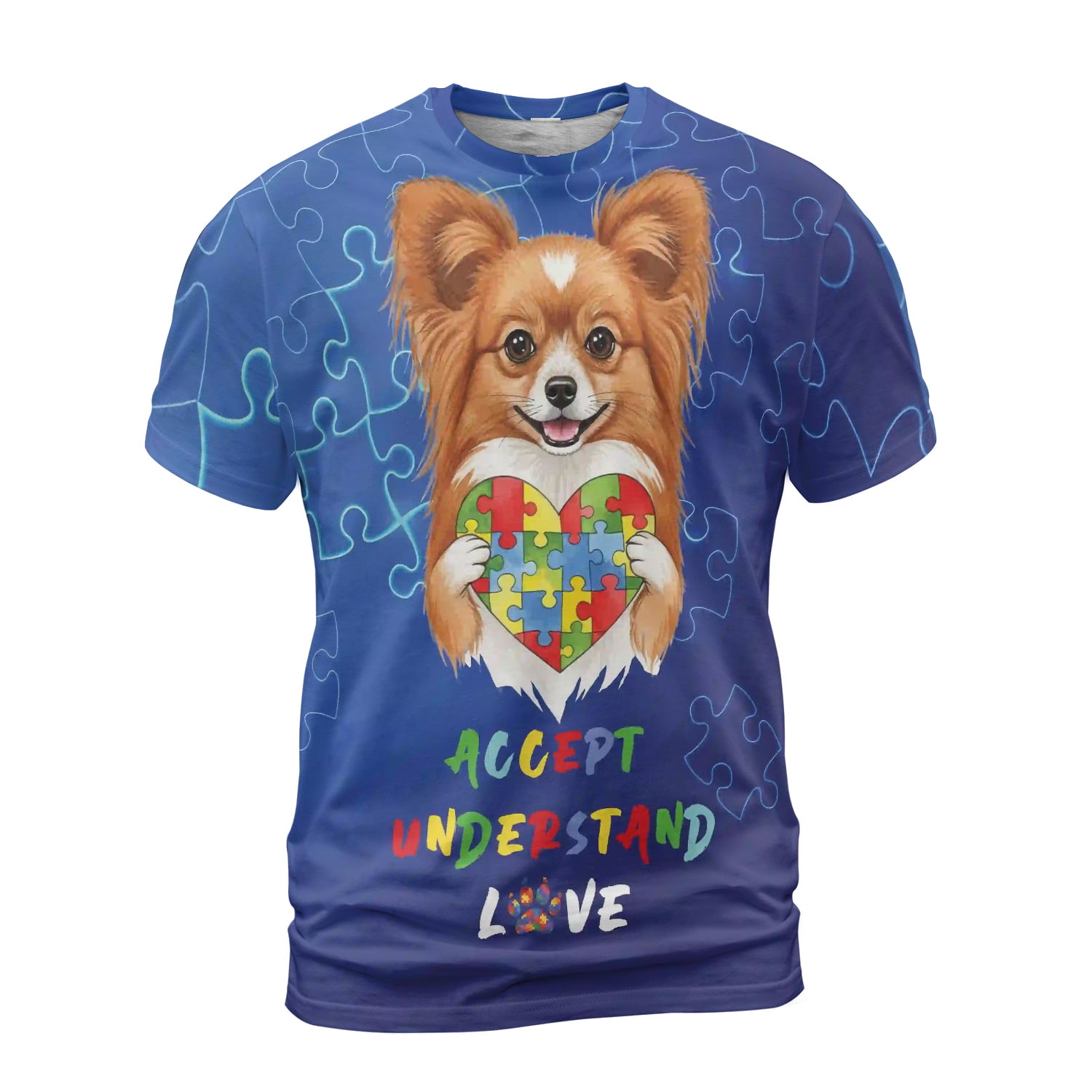 Autism Awareness Papillon Accept Understand Love All Over Print 3D ...