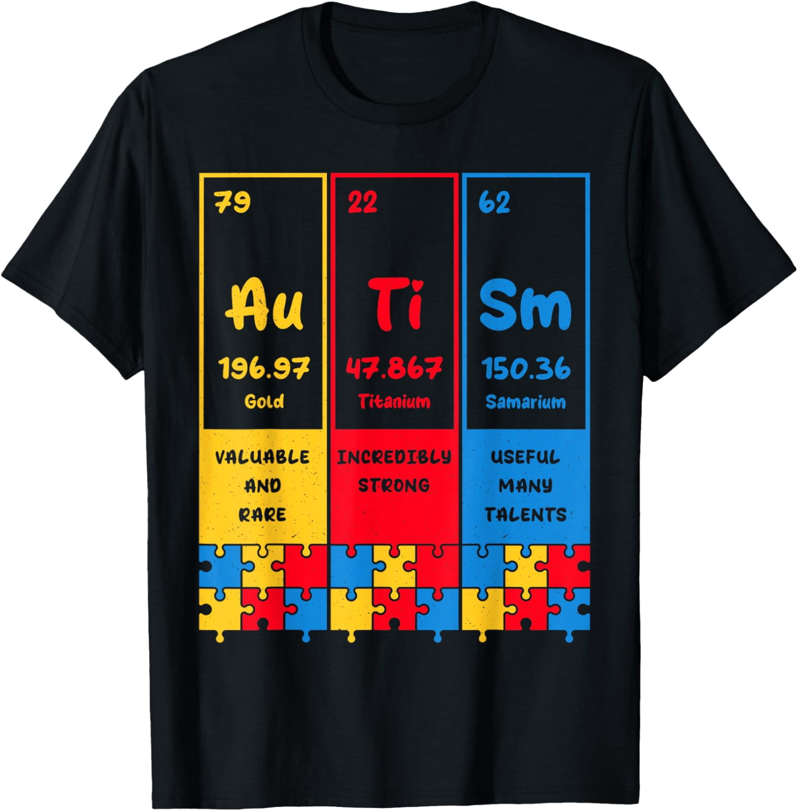 Autism Awareness Periodic Table Elements Chemistry T-Shirt - Walmart.com